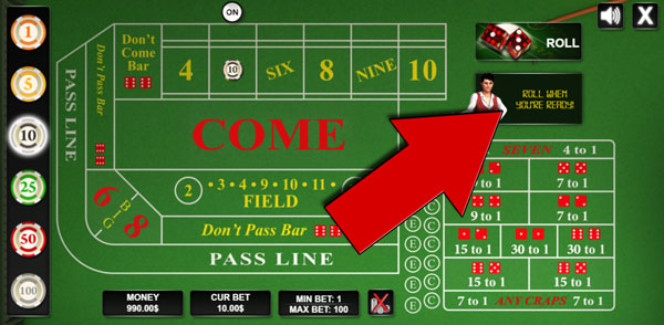 Free Craps Online Game - Playpager.com